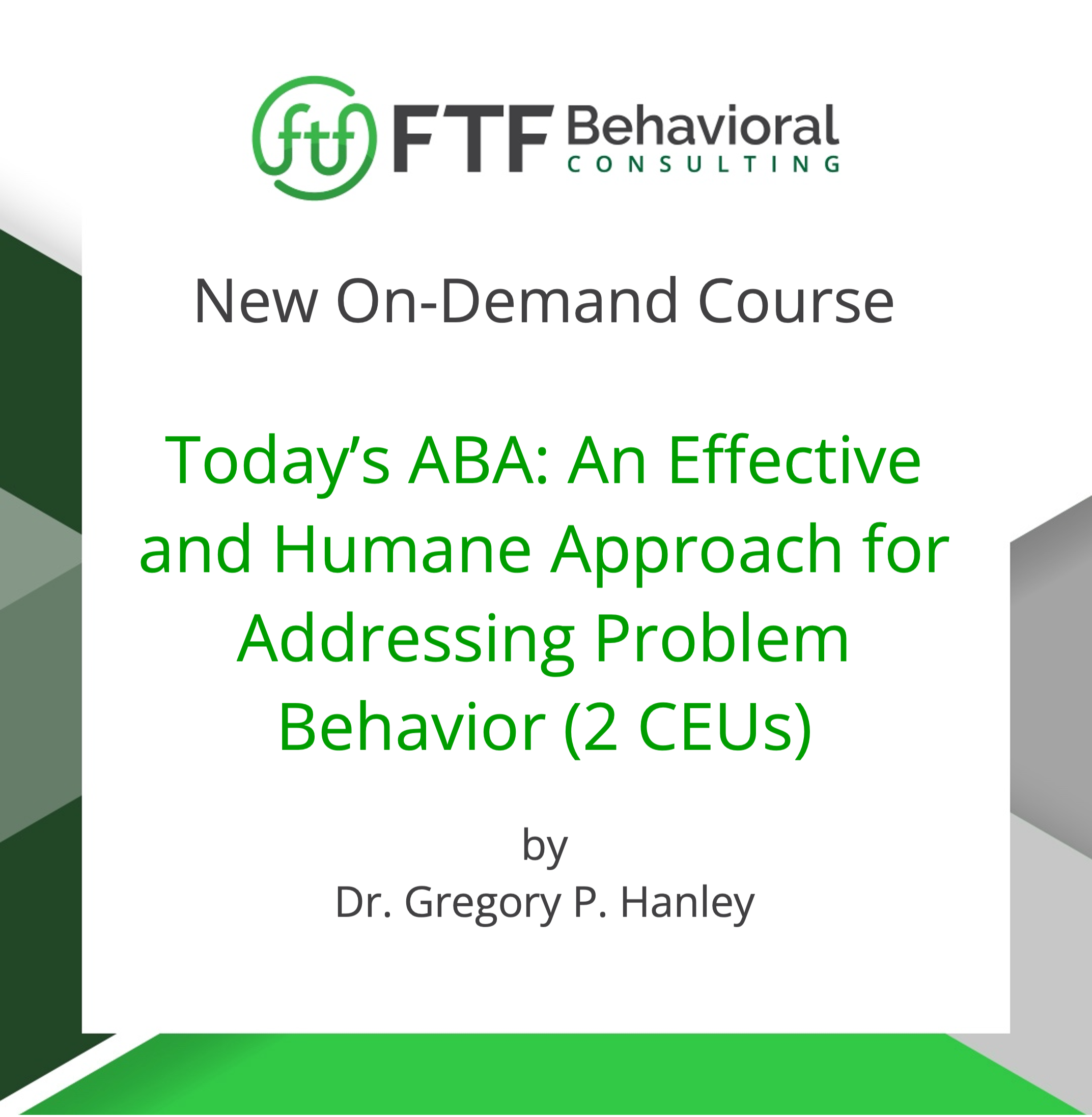 A Perspective on Today’s ABA from Dr. Hanley | Practical Functional ...
